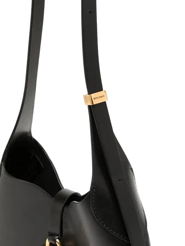 Palm Angels Palm Tree Plaque Shoulder Bag - Black