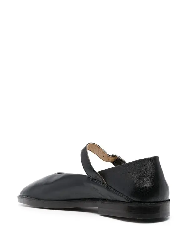 LEMAIRE Leather Ballerina Shoes - Black