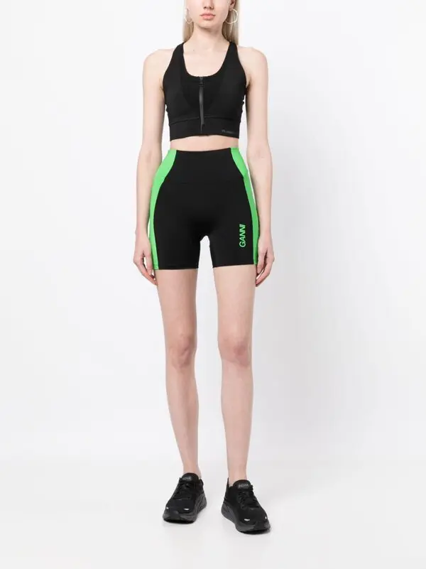 GANNI Active High-waist Cycling Shorts