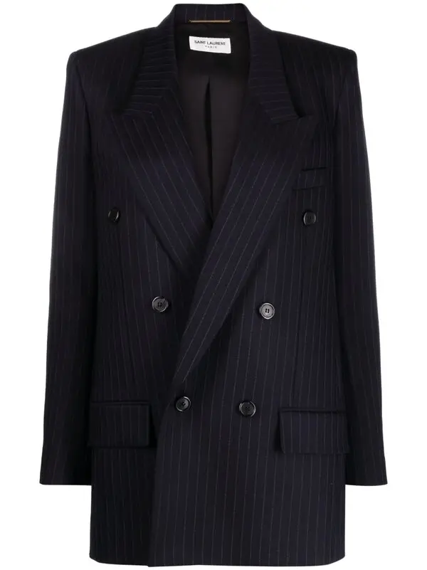 Saint Laurent Pinstripe Double-breasted Blazer