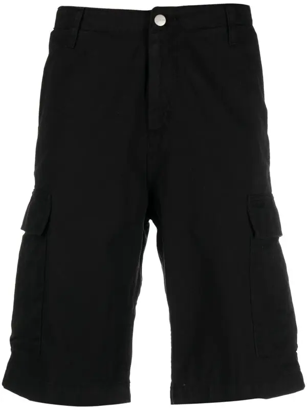 Carhartt Work In Progress Cotton Bermuda Shorts - Black