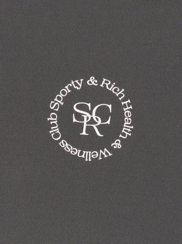 SPORTY & RICH Logo-print Cropped Top