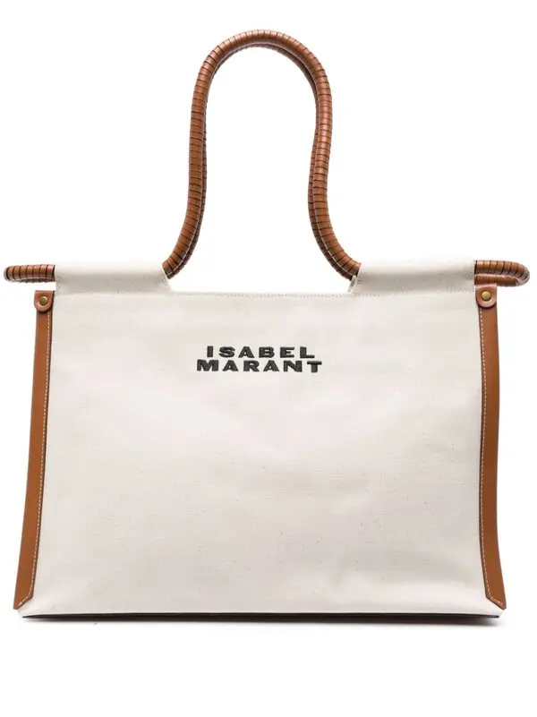 Isabel Marant Toledo Cotton Tote Bag - Neutrals