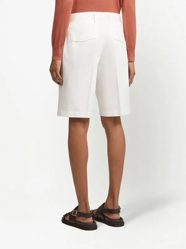 Zegna Cotton-linen Chino Shorts