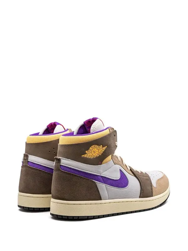 JORDAN 1 High Zoom Air Cmft 2 Palomino Wild Berry Sneakers - Brown