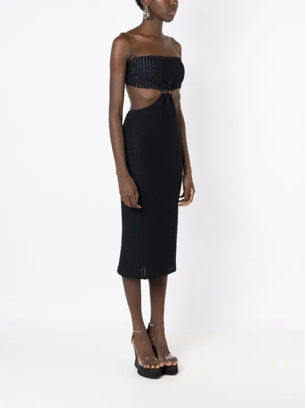 AMIR SLAMA Cut-out Midi Dress