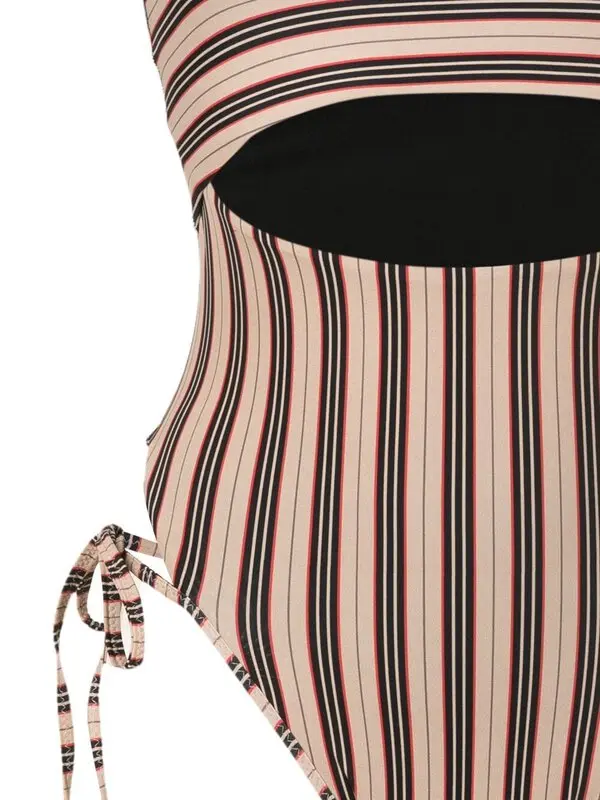 AMIR SLAMA Cut-out Detail One-shoulder Swimsuit