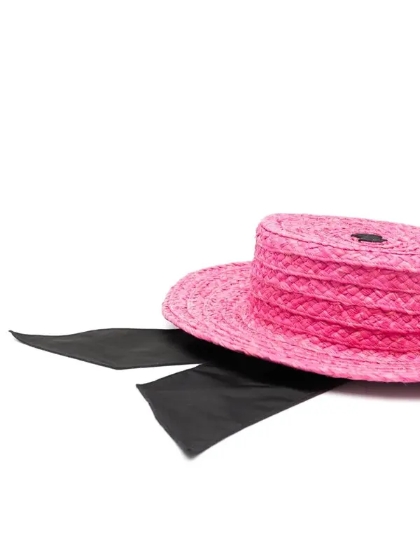 PATOU Two-tone Raffia Boater