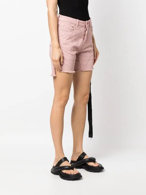 Rick Owens Raw-cut Denim Shorts
