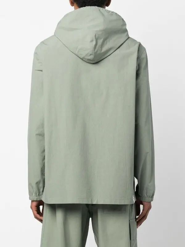 JIL SANDER Logo-patch Hooded Shirt Jacket