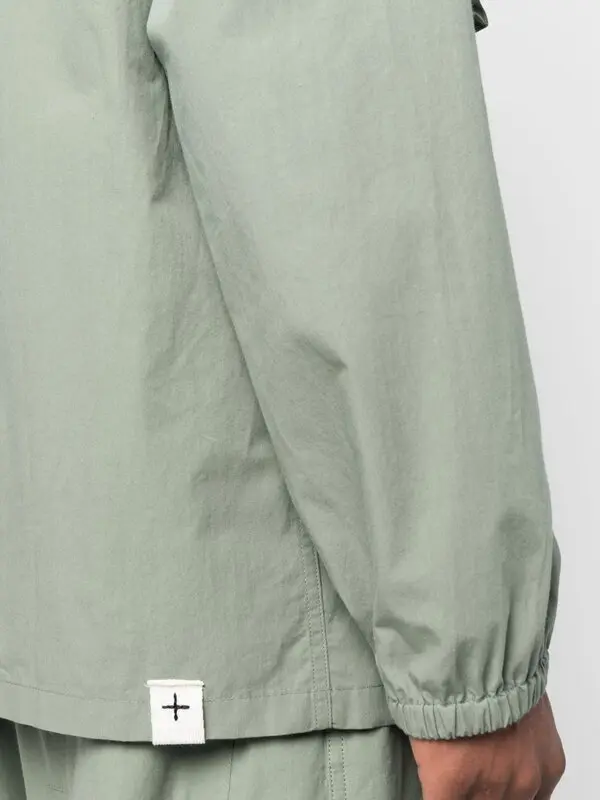 JIL SANDER Logo-patch Hooded Shirt Jacket