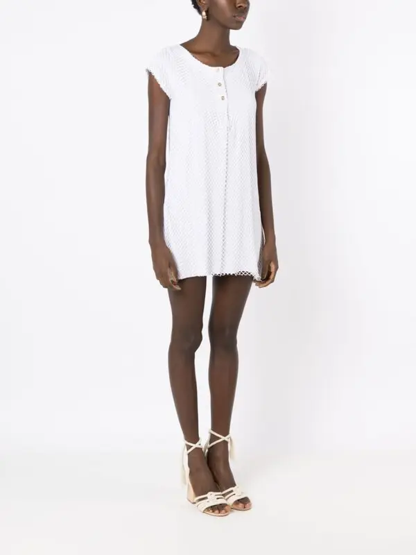 AMIR SLAMA Knit-overlay Mini Dress