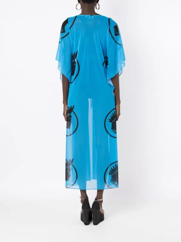 AMIR SLAMA Graphic Print Dress