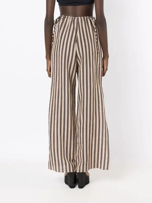 AMIR SLAMA Striped Wide-leg Trousers
