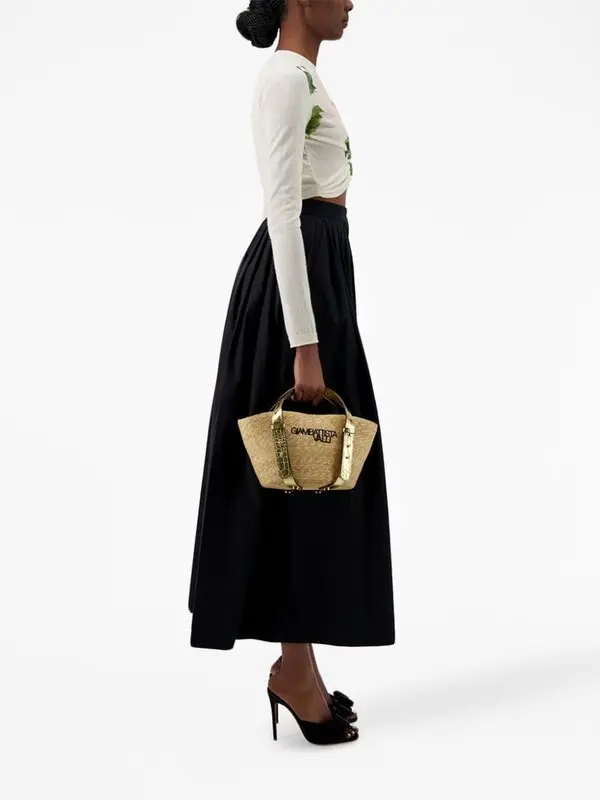 Giambattista Valli Floral-print Cashmere-silk Top