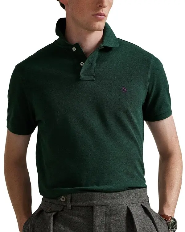 Polo Ralph Lauren Custom Slim Fit Mesh Polo Shirt - Green