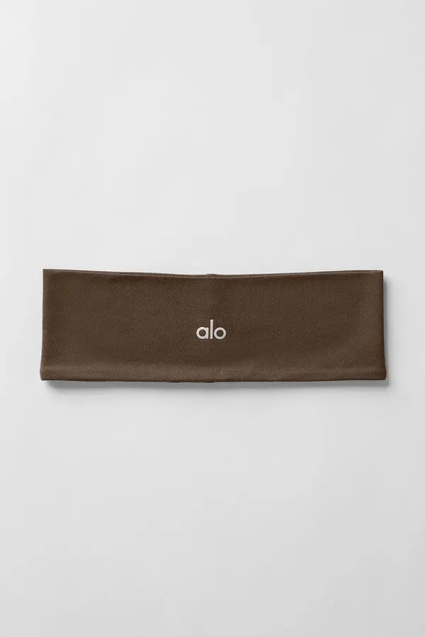 Alo Yoga Performance Conquer Headband - Espresso