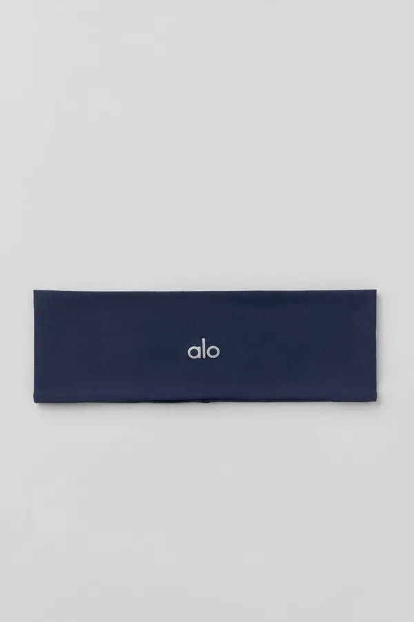 Alo Yoga Performance Conquer Headband - Navy