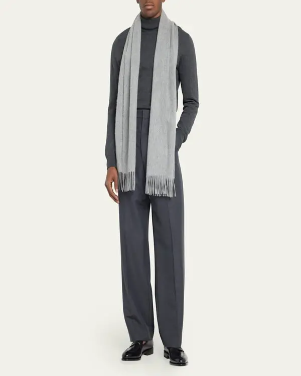 BEGG & CO. Arran Cashmere Fringe Scarf