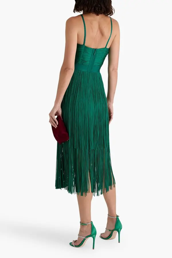 The Natalia Dress - Pine, XS, by Herve Leger