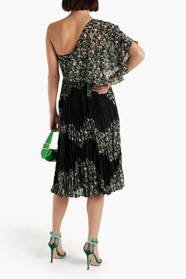 chinese dress ladies Mikael Aghal Sheer Black Lace Blouse with Tie Neck – MSA Haute Couture main image 0