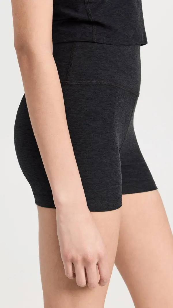 Beyond Yoga Spacedye Run Shorts - Darkest Night