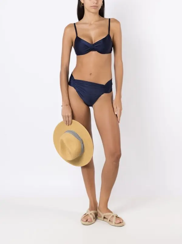 LYGIA & NANNY Cassis Twisted Bikini Top