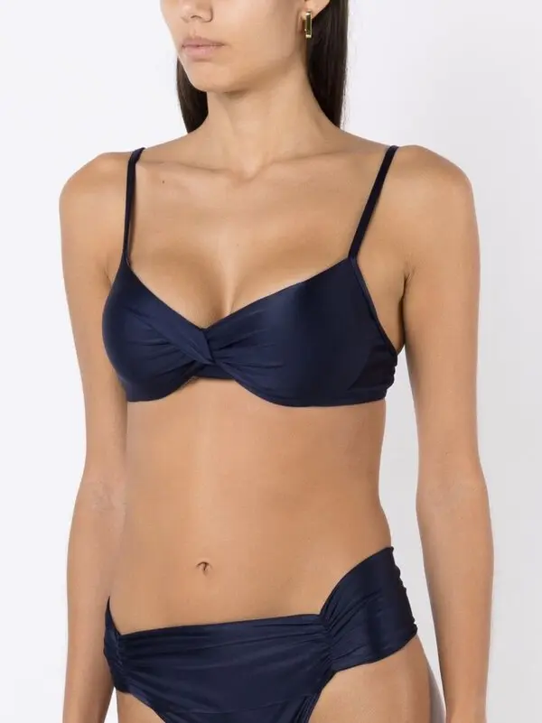 LYGIA & NANNY Cassis Twisted Bikini Top