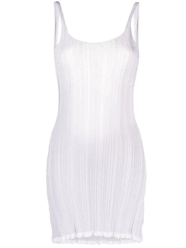 strapless open back dress Girly 90s Y2K Thermal Mini Dress With Bow Current Mood