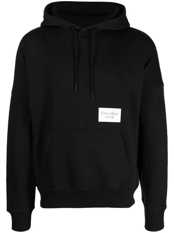 Calvin Klein Logo-print Colour-block Hoodie