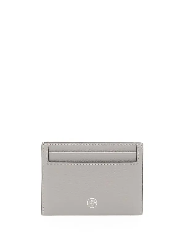 Mulberry Continental Embossed-logo Leather Carholder - Grey