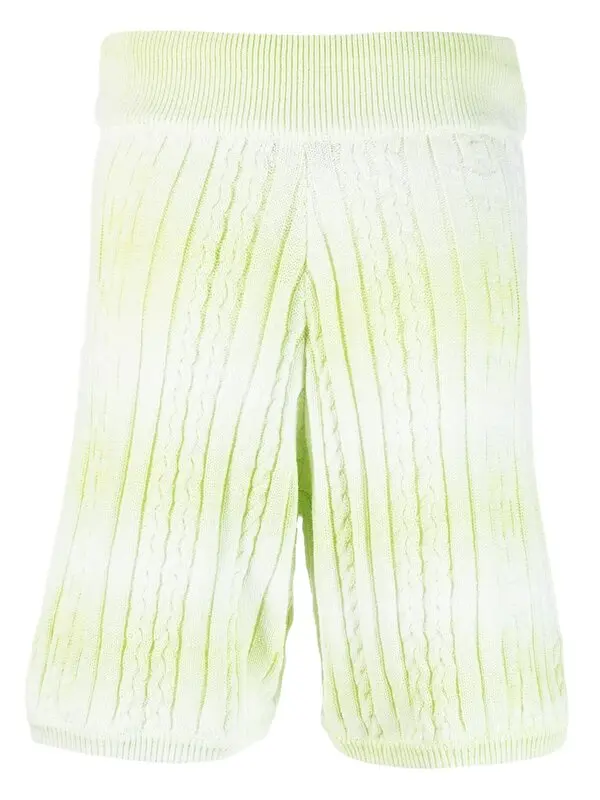 Gcds Knitted Degradé Bermuda Shorts