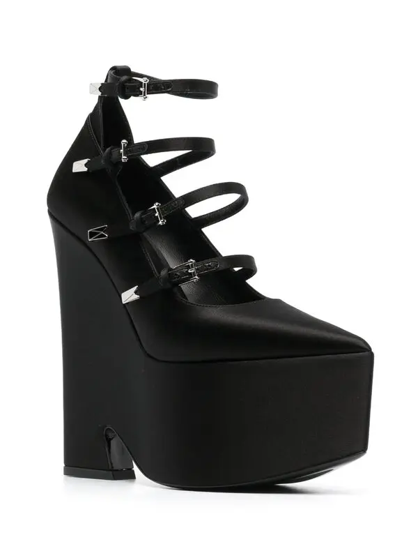 Versace Tempest 170mm Platform Pumps - Black