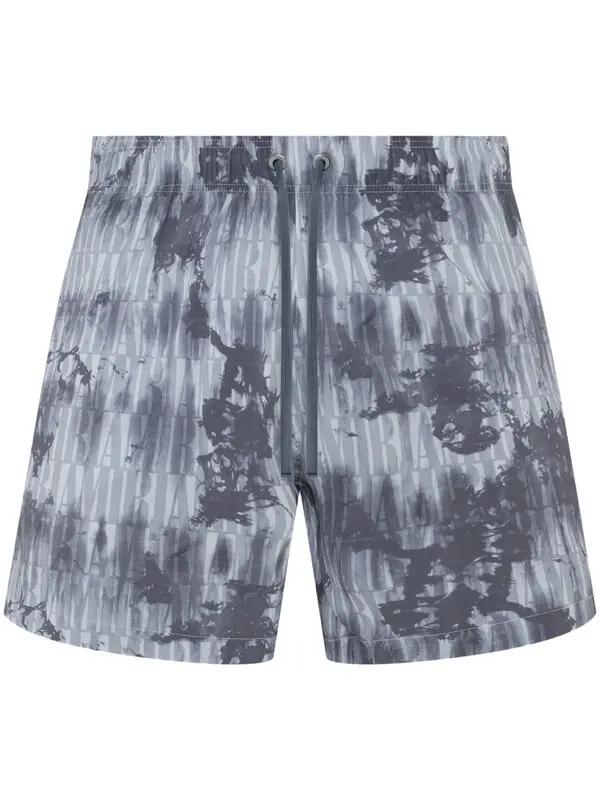 Amiri Tie-dye Swim Shorts - Grey
