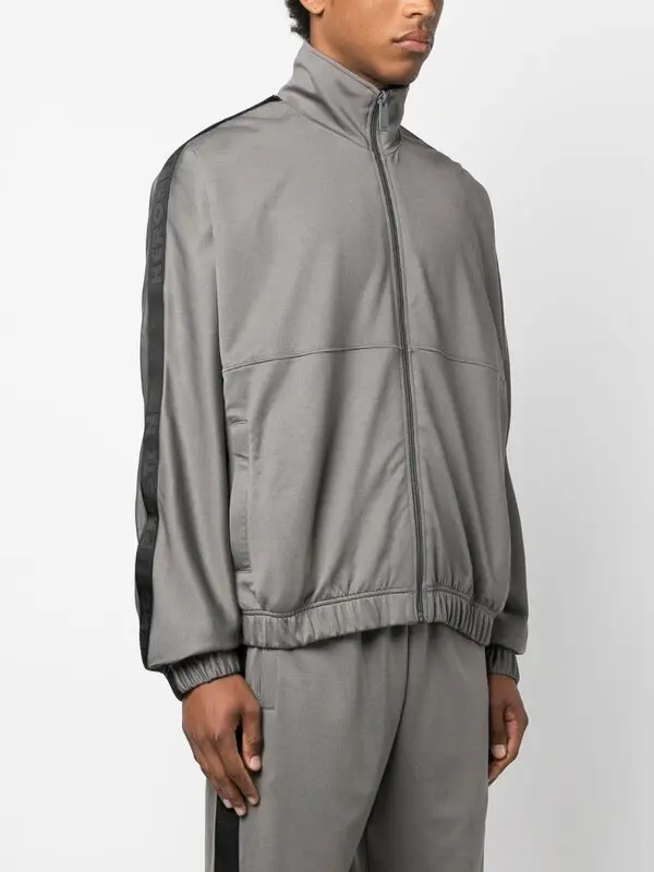 Heron Preston Logo-patch Zip-up Sweatshirt - Grey