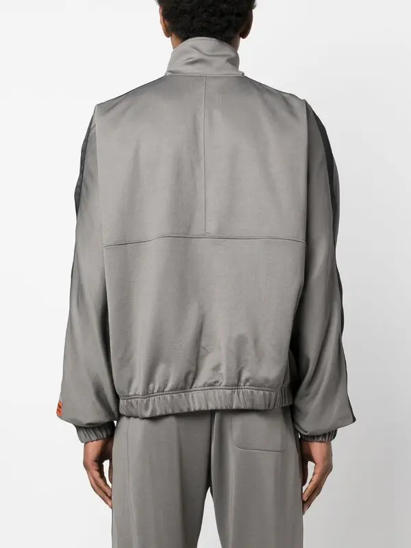 Heron Preston Logo-patch Zip-up Sweatshirt - Grey