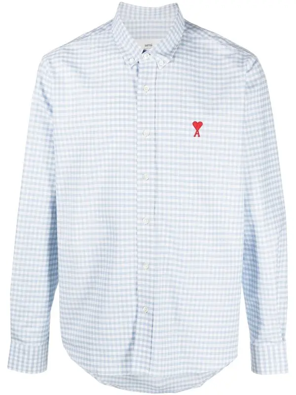 Ami De Coeur Gingham-Check Shirt - Blue | Editorialist