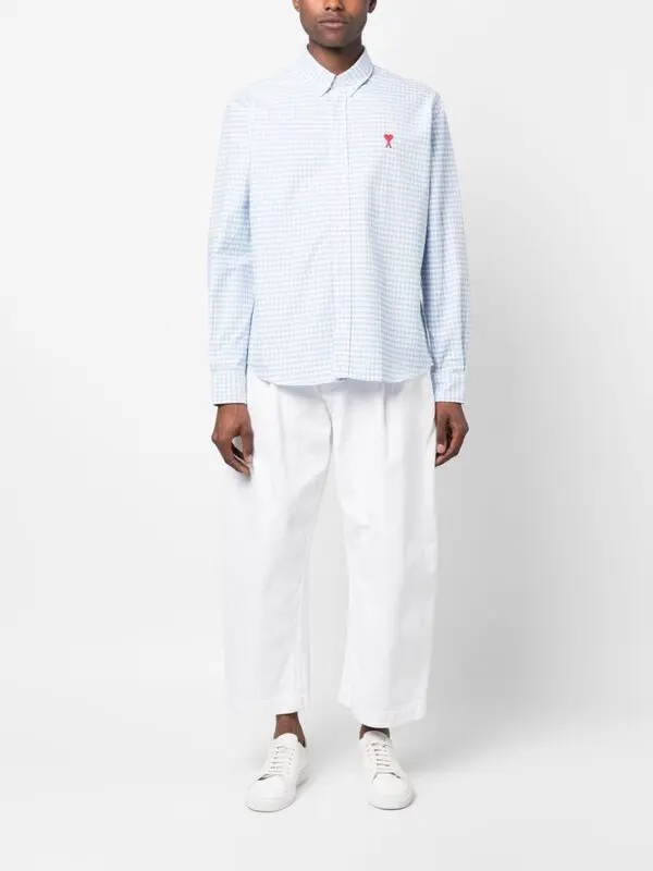 Ami De Coeur Gingham-Check Shirt - Blue | Editorialist