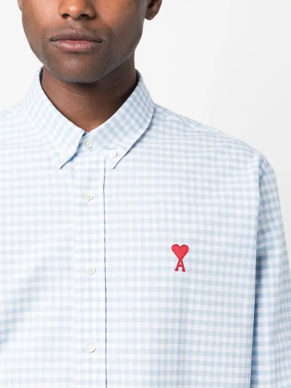 Ami De Coeur Gingham-Check Shirt - Blue | Editorialist