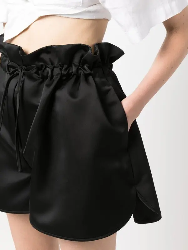 Erika Cavallini Satin Drawstring Shorts