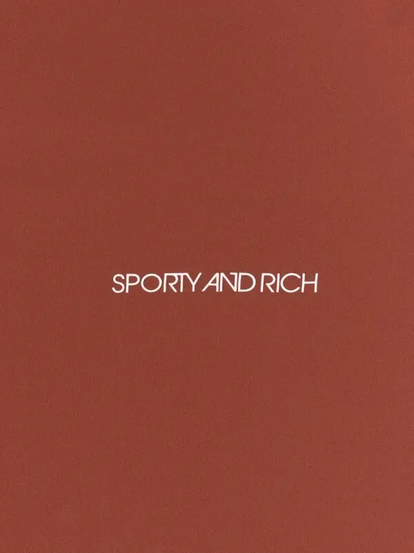 SPORTY & RICH Logo-print High-waisted Leggings