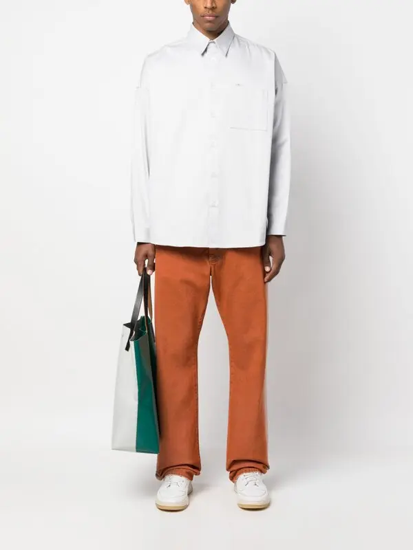 Marni Logo-embroidered Cotton Shirt