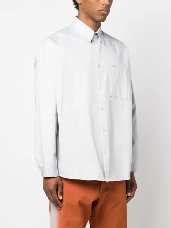 Marni Logo-embroidered Cotton Shirt