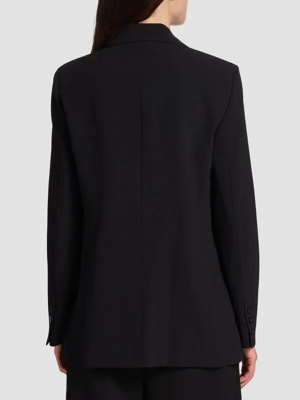 Alice + Olivia Denny Crepe Single-button Blazer