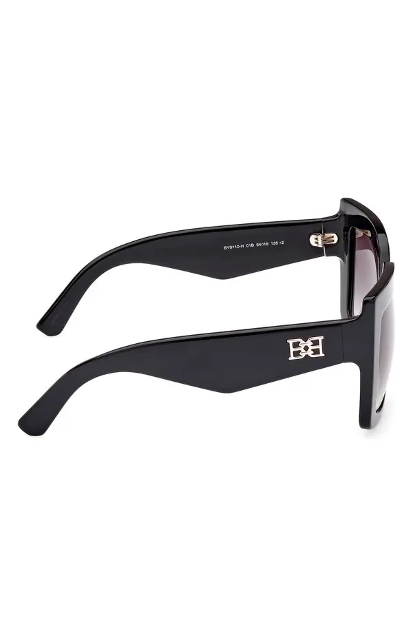 Bally 54mm Gradient Square Sunglasses - Shiny Black  display picture 3