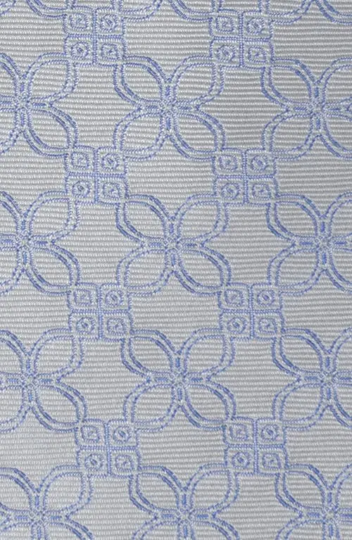 CUFFLINKS, INC. Quatrefoil Silk Neck Tie - Gray