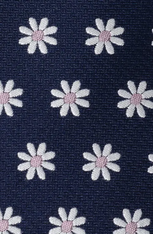CUFFLINKS, INC. Embroidered Daisy Neck Tie - Navy