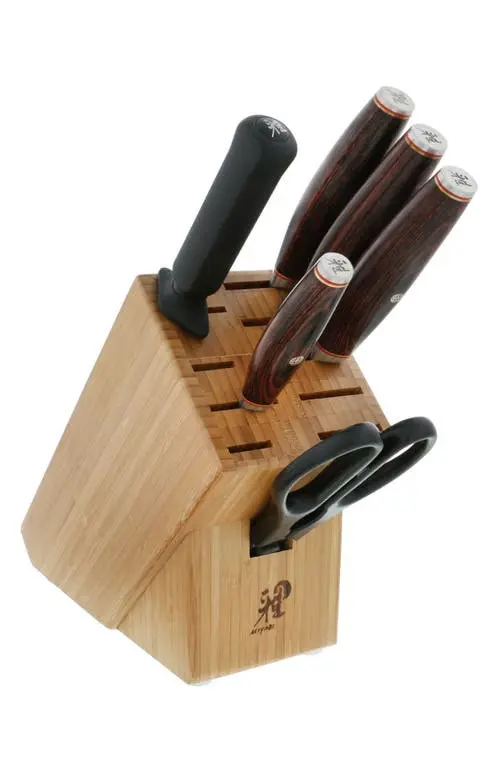 MIYABI 6000mct Artisan 7-piece Knife Block Set - Silver