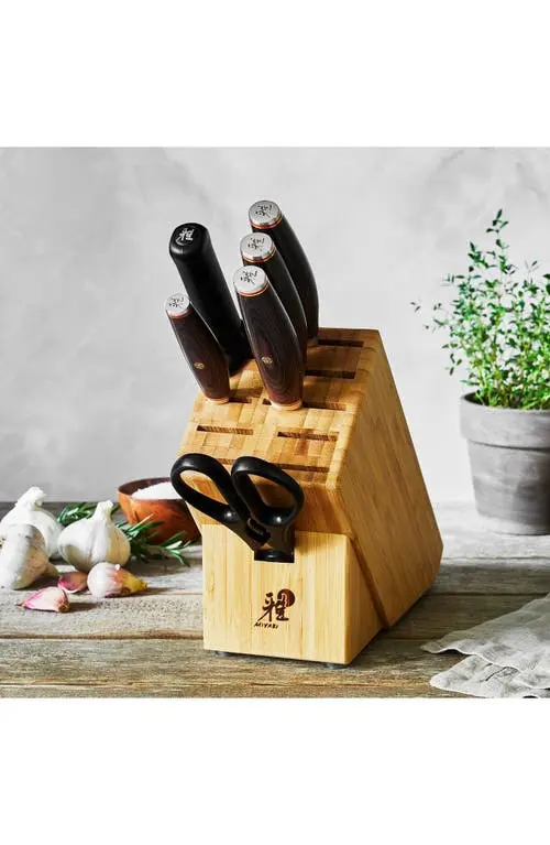 MIYABI 6000mct Artisan 7-piece Knife Block Set