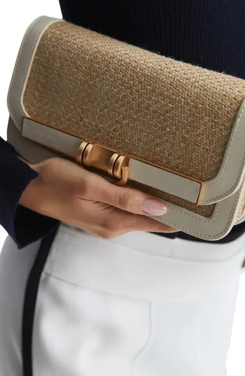 REISS Lexi Woven Clutch
